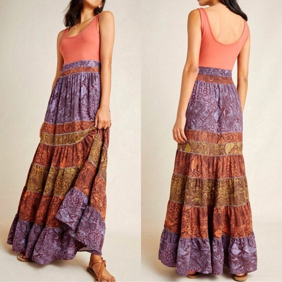 Anthropologie | Dresses | Anthropologie Colima Boho Colorful Snake ...